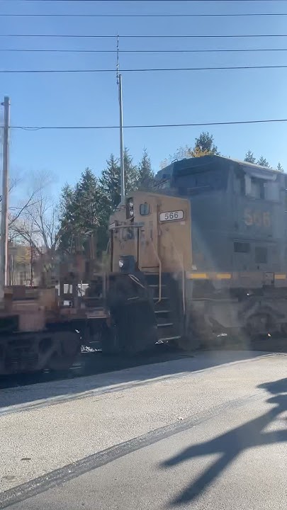 DPU on CSX I135 Intermodal Train from Lodi, Ohio 11/2/2024 #csx #train #railroad #shorts # ...