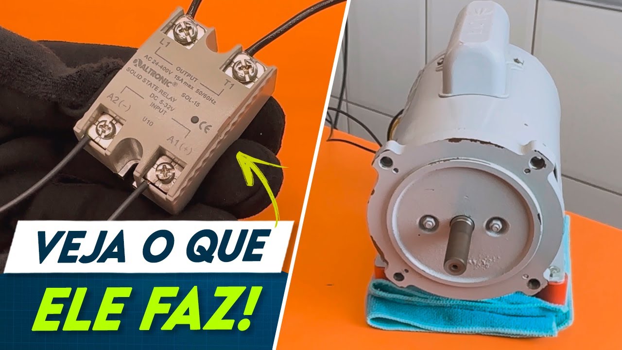 🤔Como LIGAR um MOTOR MONOFÁSICO com um RELÉ de ESTADO SÓLIDO - YouTube