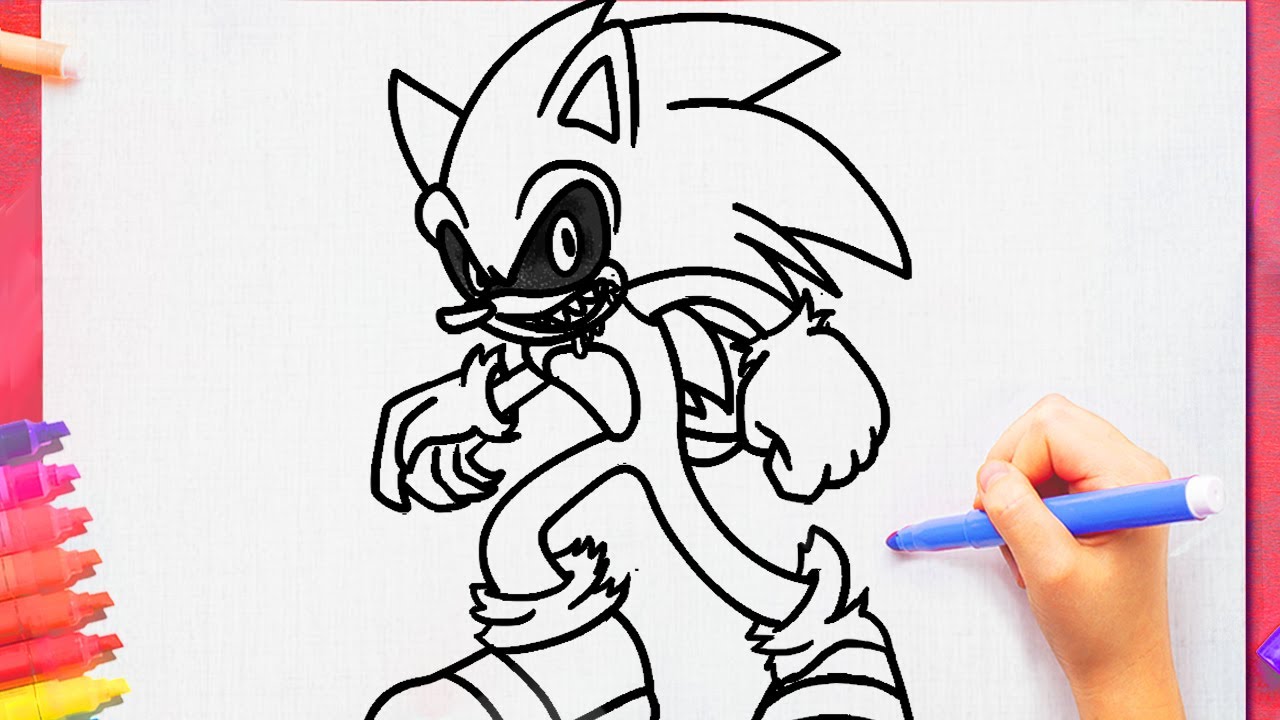 Como dibujar a SONIC EXE paso a paso - YouTube