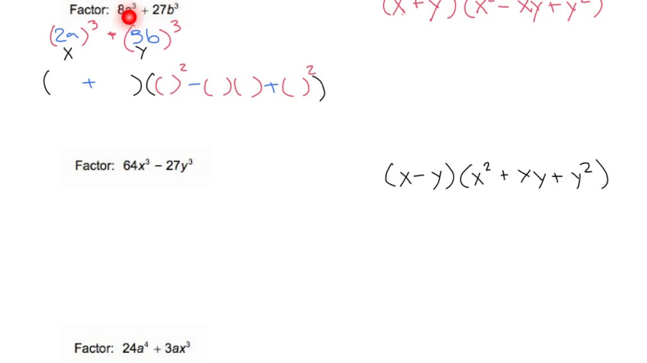 factor cubes - YouTube