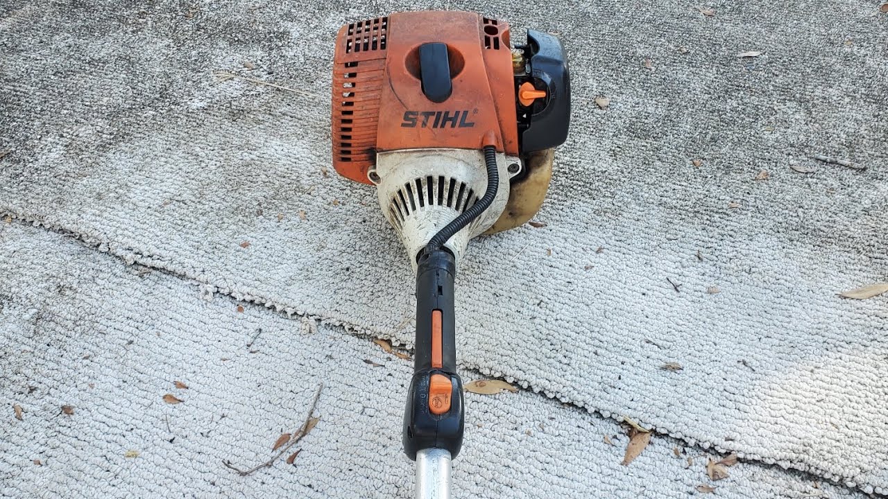 STIHL FS100RX How Install Gas Trigger - YouTube