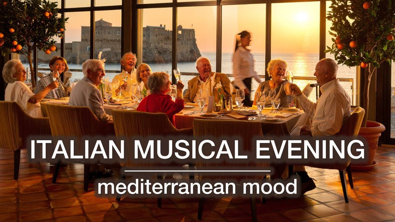 🌅 Italian Music Evening Harmony 🎼 | Romantic Dinner & Sunset Vibes ...