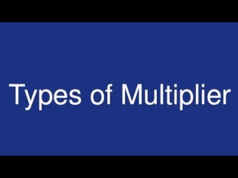 Multiplier ( Types of Multiplier with formula) Part-1 ...