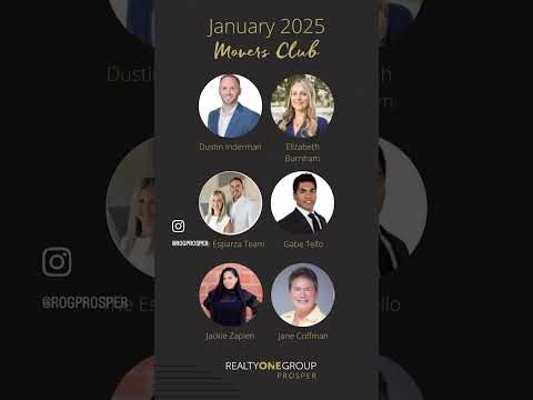 January 2025 Movers Club Realty ONE Group Prosper - YouTube