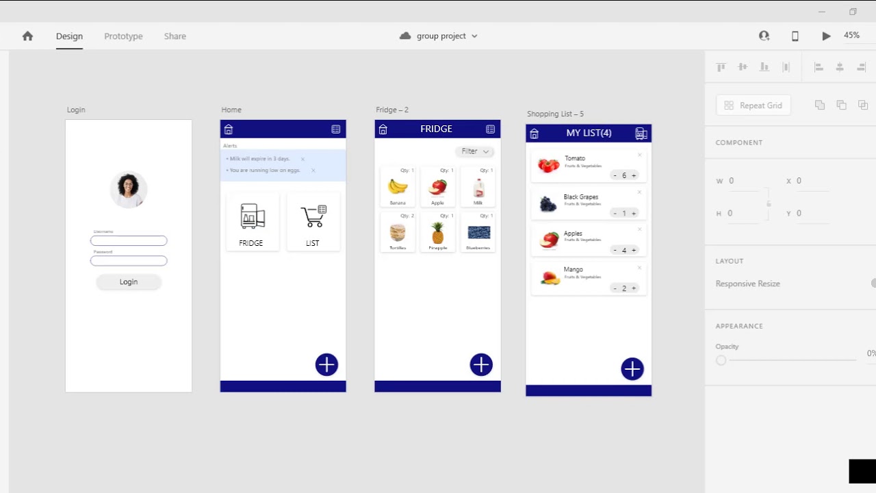 Smart fridge app - YouTube