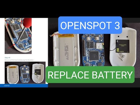 OPENSPOT 3 - BATTERY REPLACEMENT - YouTube