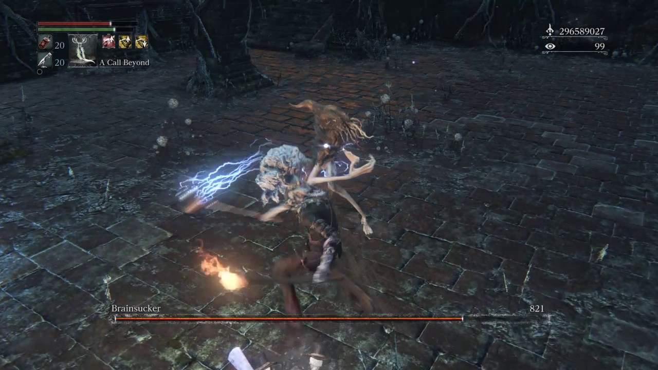 Bloodborne - Lost Nourishing Kinhunter's Tonitrus vs FRC Brainsucker ...