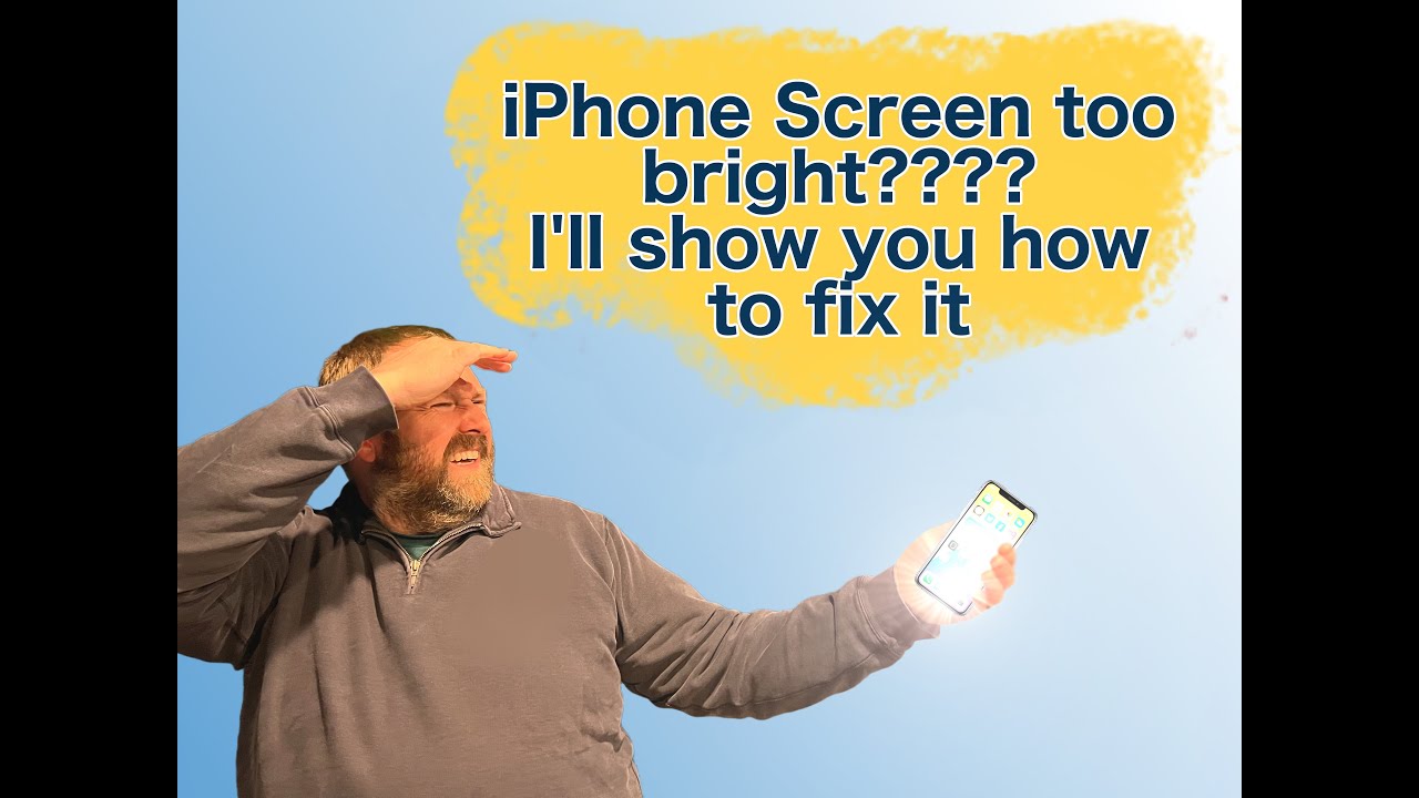 iPhone screen too bright? You can make it darker, I'll show you how ...
