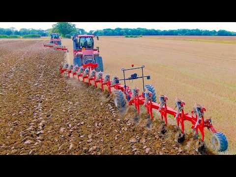 Ploughing XXL | Thurlow Estate Farm's Case IH Quadtrac 580s & Grégoire Besson 14 furrow ploughs