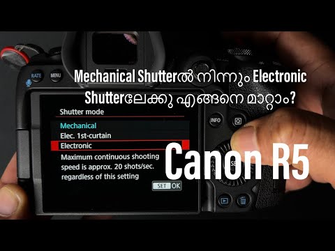 How to switch between Mechanical and Electronic Shutter | Canon R5 | Canon R6 - YouTube