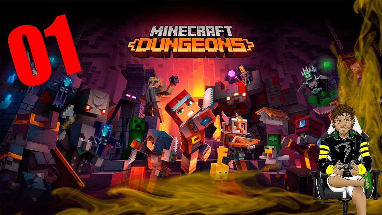 MINECRAFT DUNGEONS - PASSANDO DA PRIMEIRA FASE! #01 - YouTube
