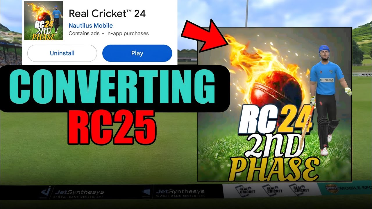 Real cricket 24 second phase update||rc25 upcoming game||110+ extra ...