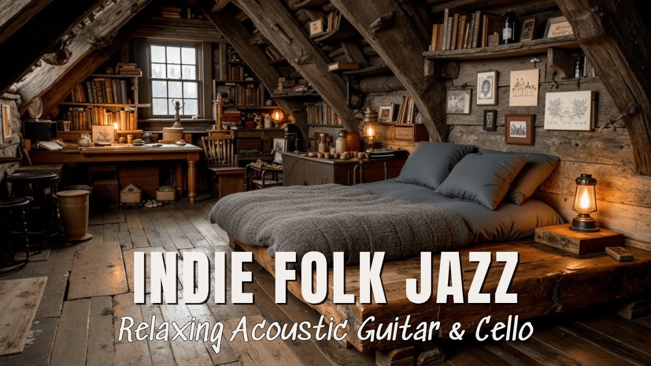 Cozy Indie Folk Jazz | Cello & Guitar Instrumental - YouTube