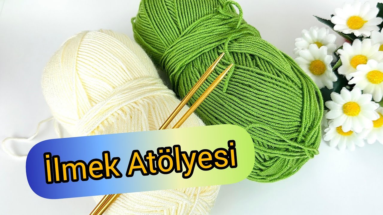 Yelek Örneği / easy Knitting Tutorial / A pair of knitting needles ...