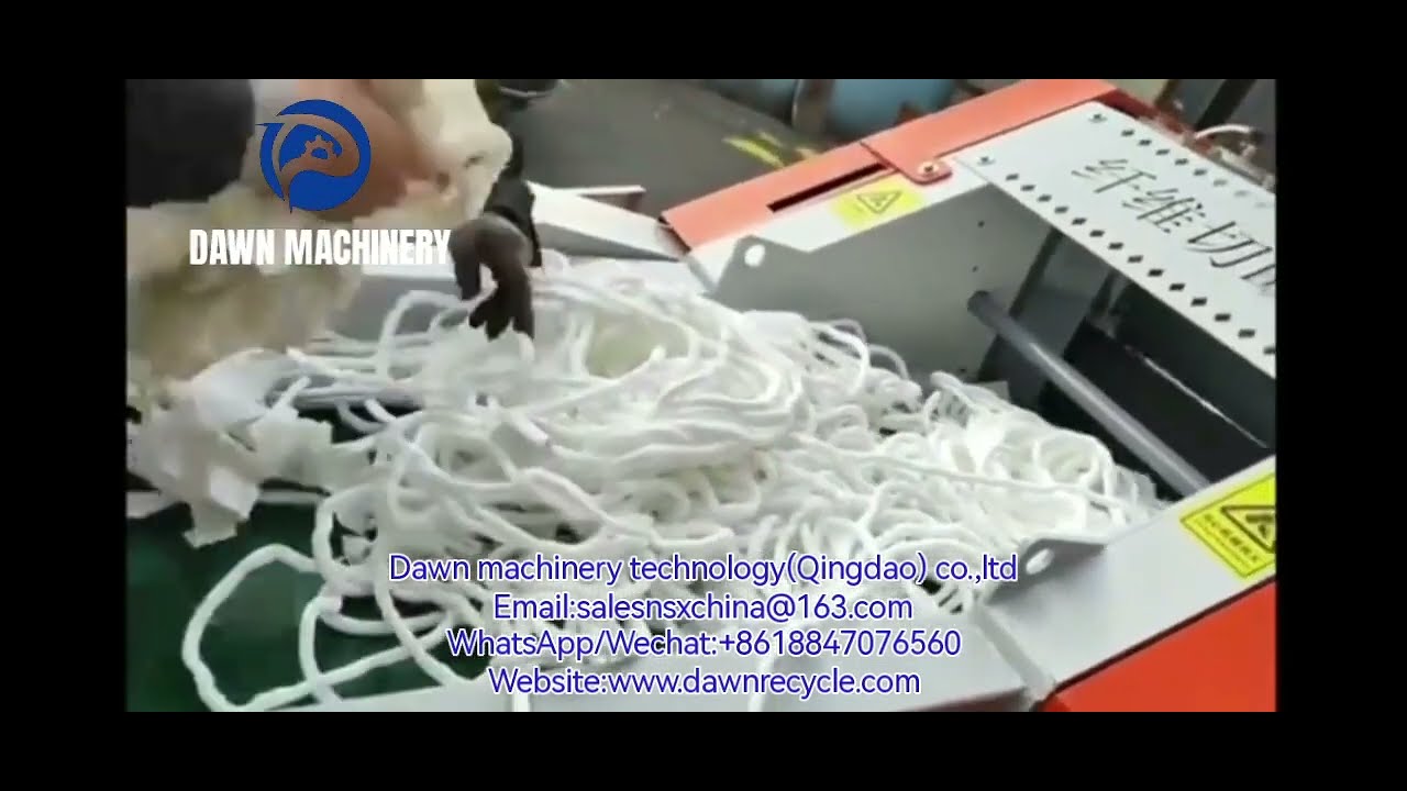 Textile waste Guillotine /fabric garment rags cloth cutting machine ...