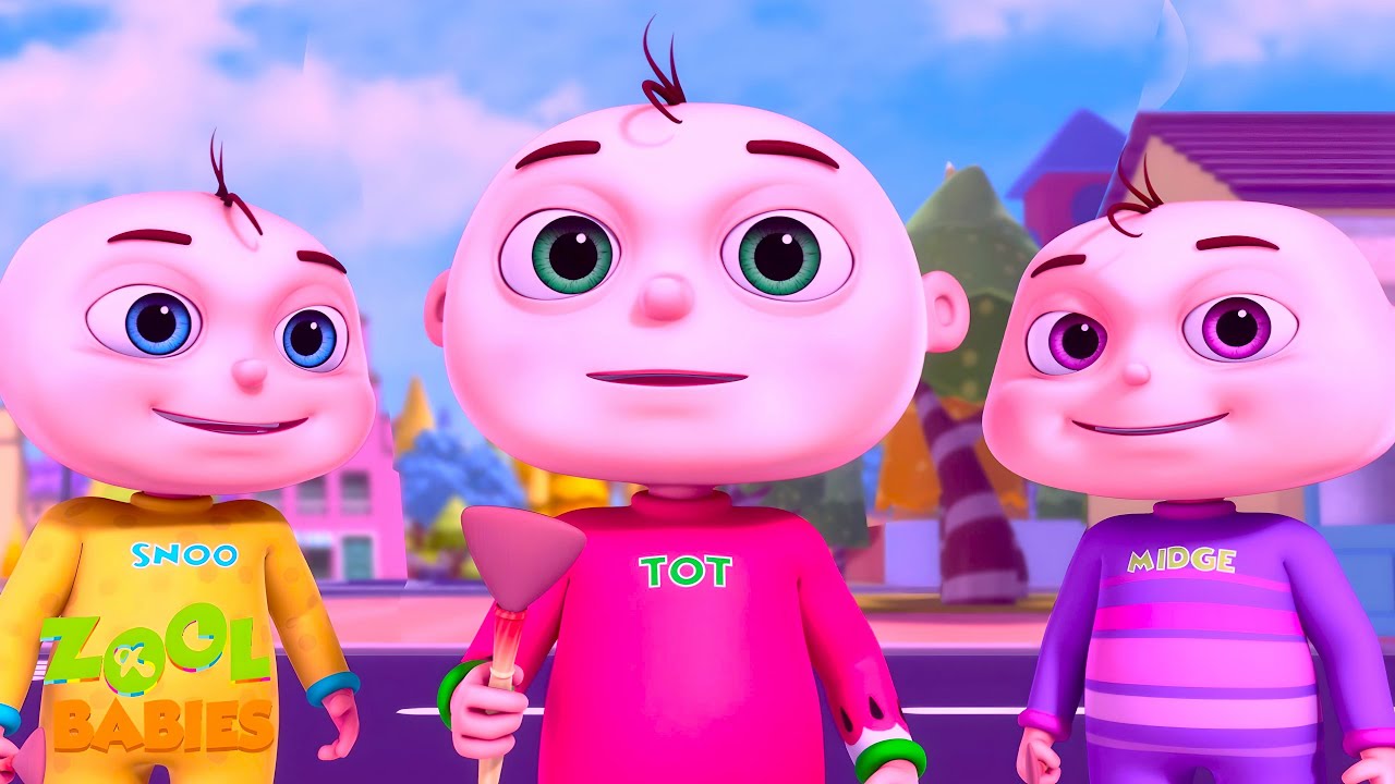 Zool Babies Cleaning Up The Town Episode | Zool Babies Series | Cartoon ...