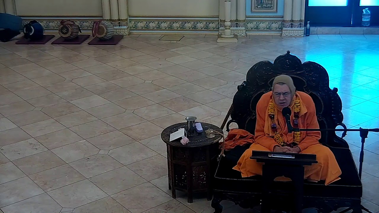 ISKCON SanDiego: SB Class by Badrinarayan swami on 1/20/2019 - YouTube