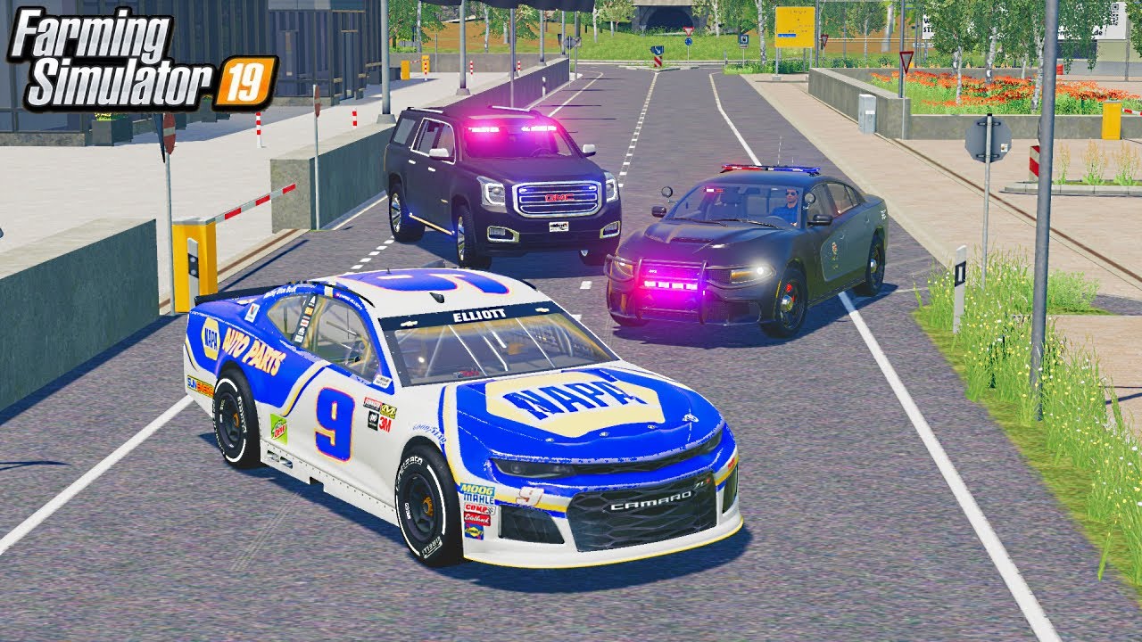 TROLLING COPS WITH 1000HP NASCAR | (ROLEPLAY) FARMING SIMULATOR 2019 ...