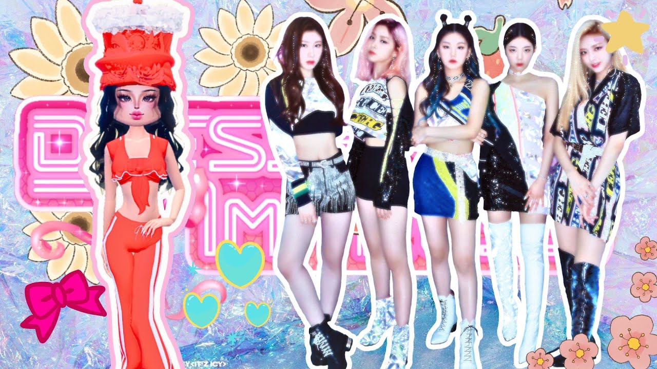 Recreating ITZY's looks in Dress to Impress (DTI) with the cake hat ...