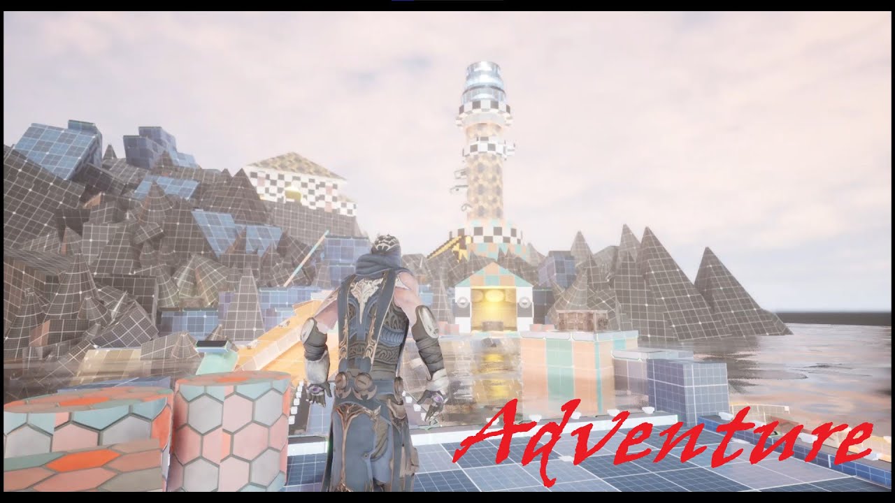 Adventure Prototype Blockout Level Walkthrough - YouTube