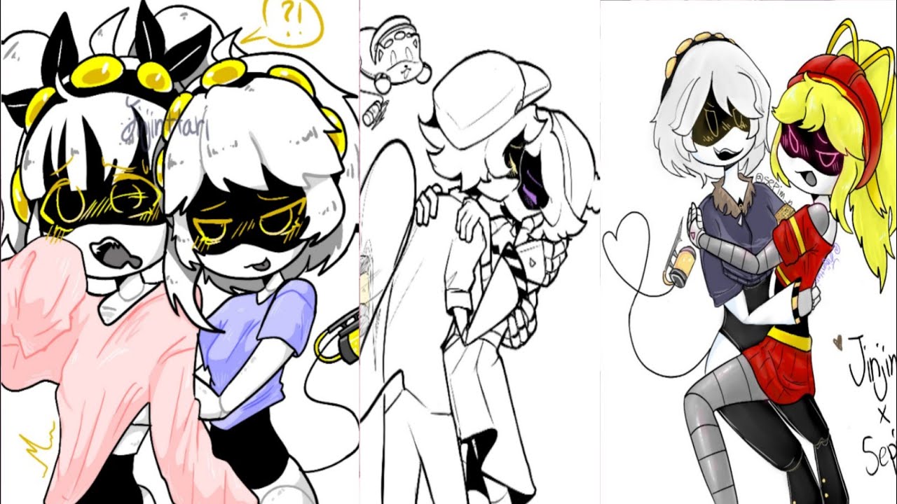 N x UZI HAVE THEIR FIRST KISS TOGETHER AND ALSO V x LIZZY /comic dub ...