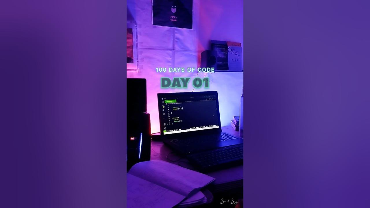 Day 01 Of 100 Days Of Code Challenge ⚡ Ytshorts Coding Motivation 100dayschallenge Reels