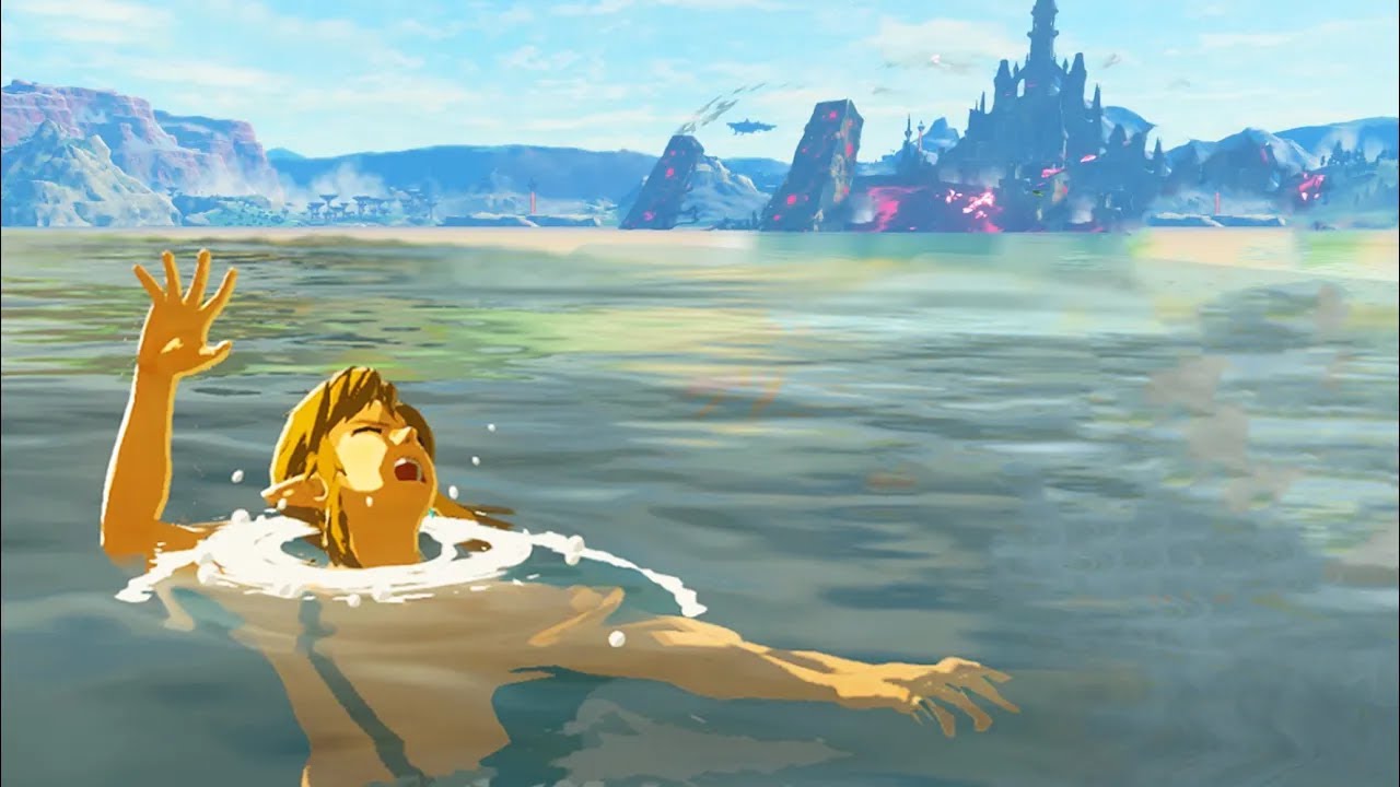 Breath of the Wild but the entire world is underwater - YouTube