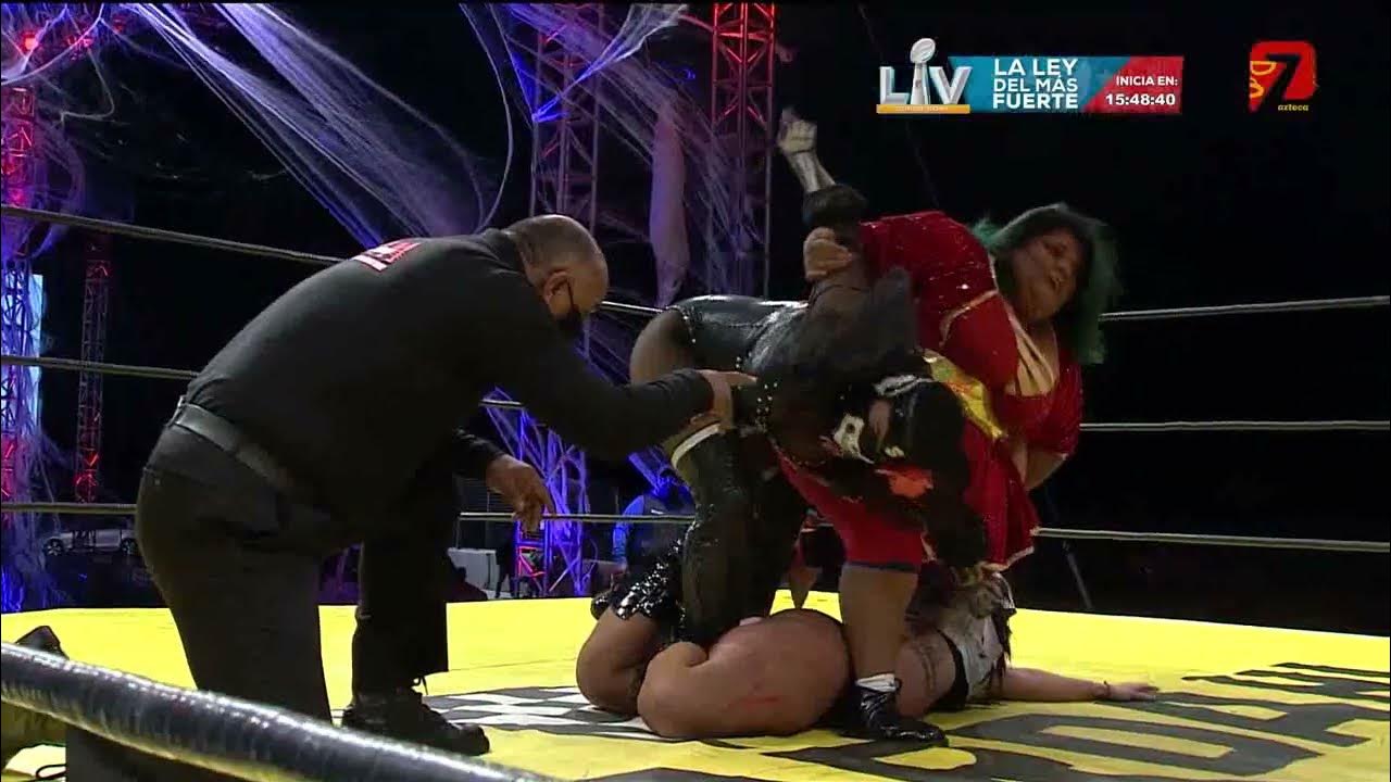 La Hiedra vs Lady Shani VS Big Mamy Lucha _ Libre - YouTube