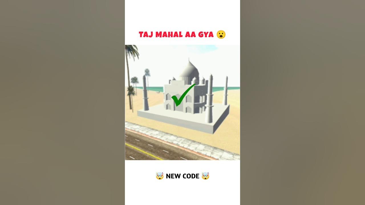 Taj Mahal Cheat Code 😮 Indian Bike Driving 3D Game #shorts - YouTube