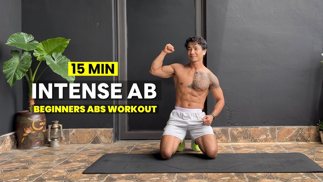 15 Min BEGINNER ABS Workout | Flat Stomach and Small Waist Workout - No ...