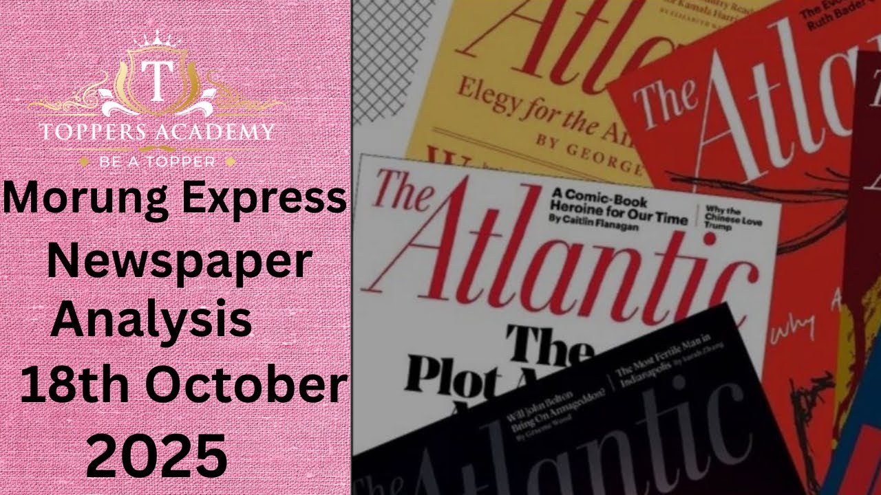 Morung Express Newspaper analysis 18th October 2025 - YouTube