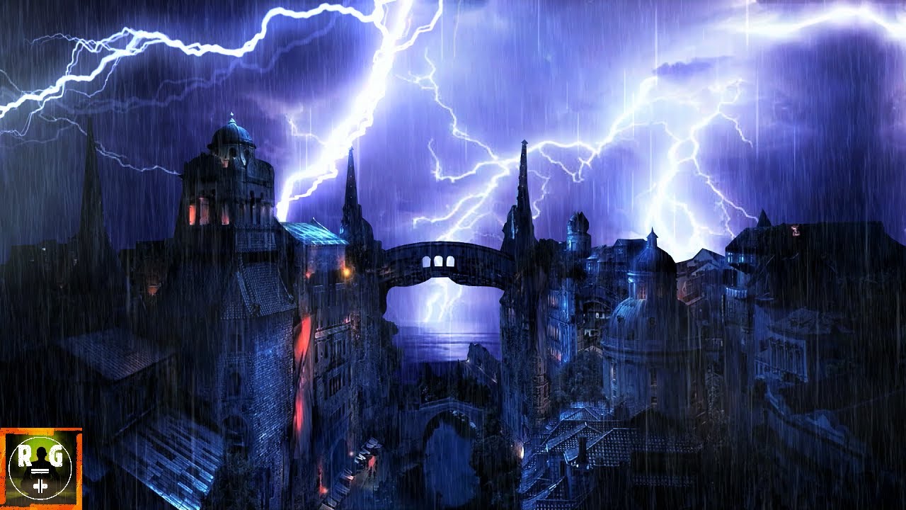 Loud Thunderstorm Sounds | Rain on Tin Roof with Violent Thunder and ...