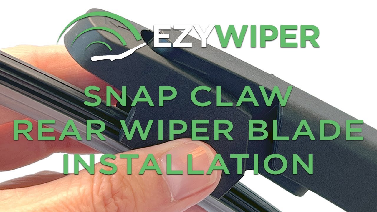 How to fit Ezywiper wiper blade to rear Snap Claw type wiper arm -detailed Instructions. - YouTube