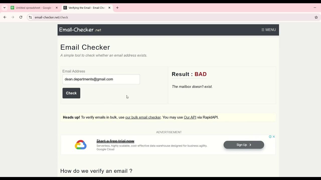 how to check Email address - YouTube