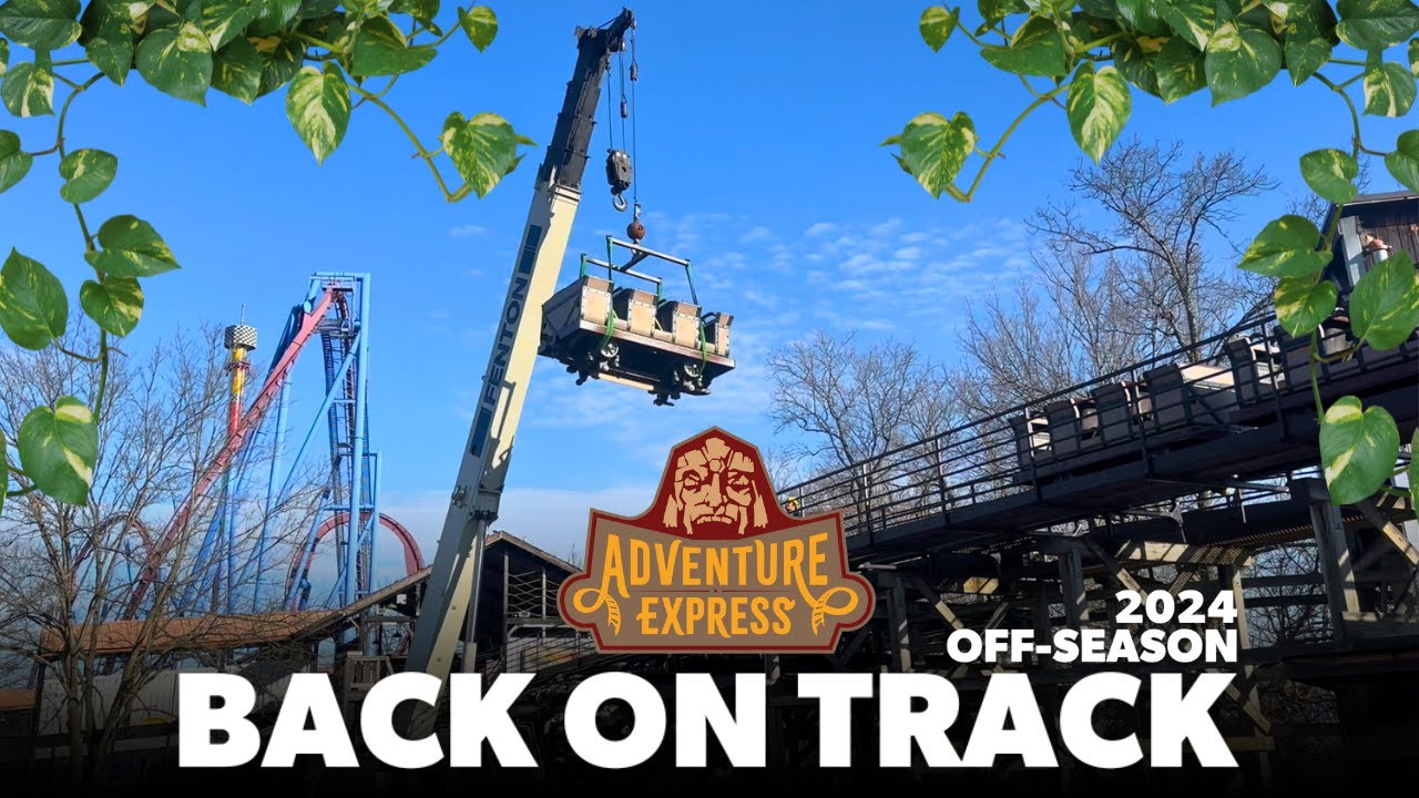 Kings Island - Adventure Express is Back on the Track for 2024 - YouTube