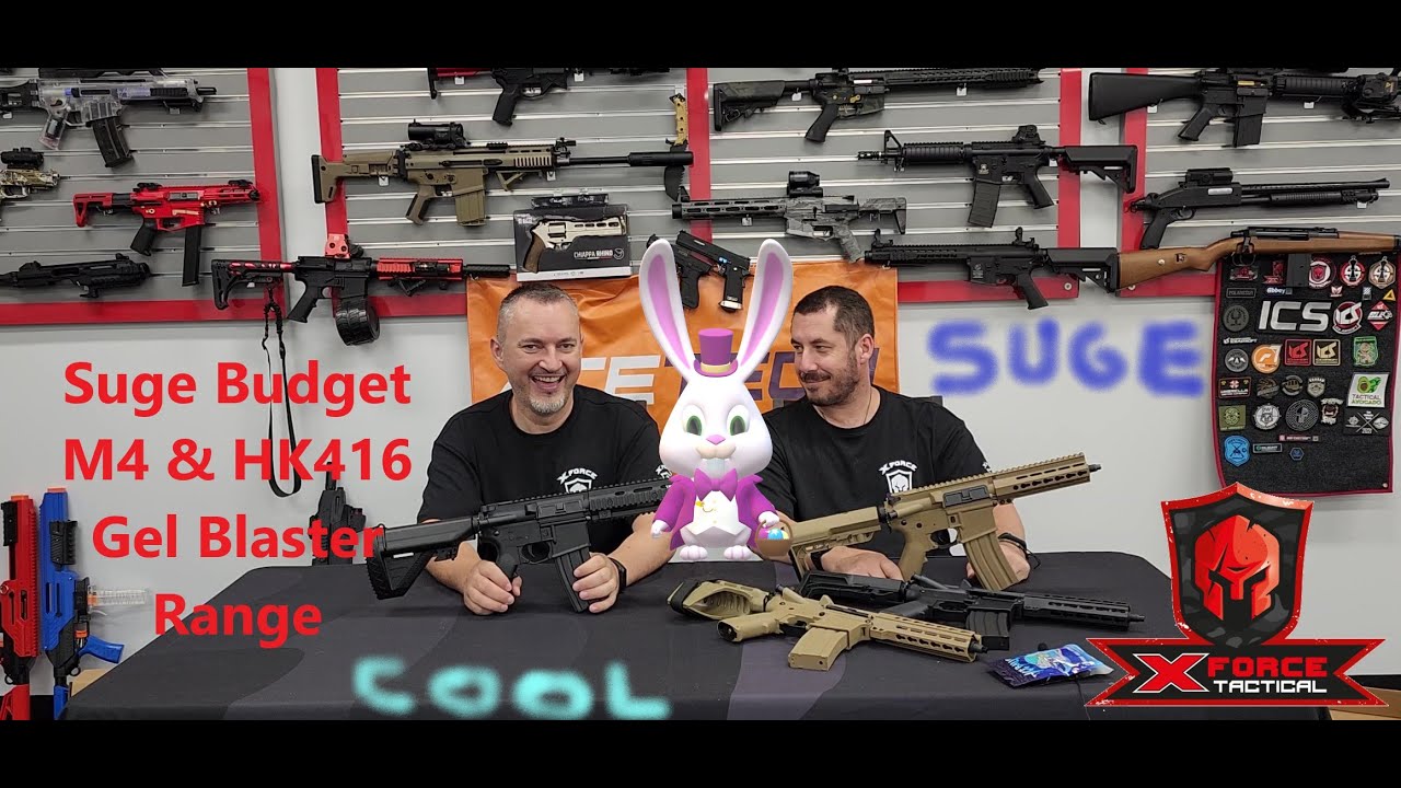 SugeM4 and HK416 Gel Blasters by X-Force Tactical - YouTube