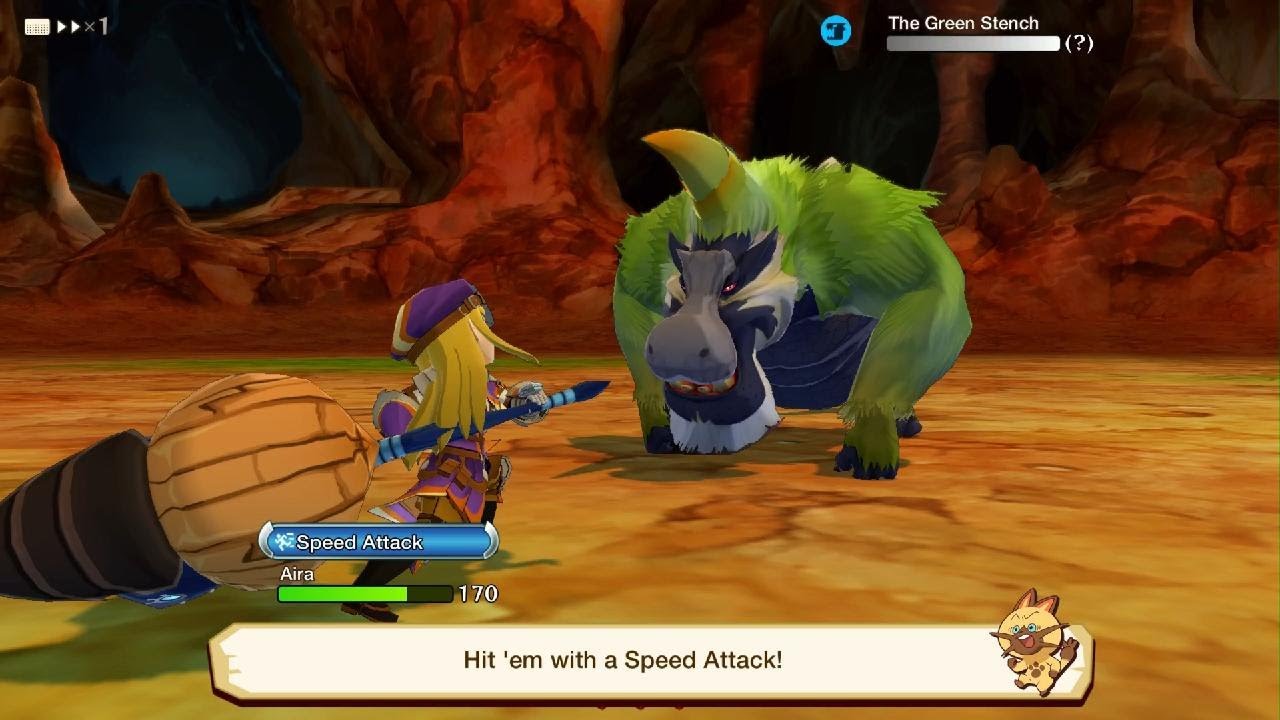 Monster Hunter Stories | Boss Fight: The Green Stench - YouTube