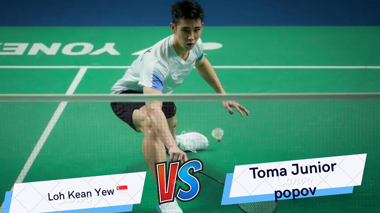 Kean Yew vs Toma Junior Popov | powerful smash vs crazy defense ...