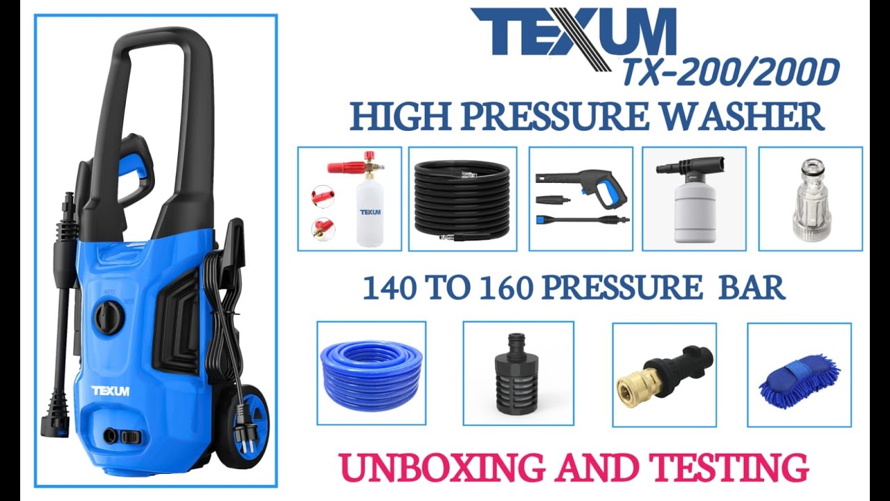 Texum Updated Tx-200 High pressure car washer comes with Attractive ...