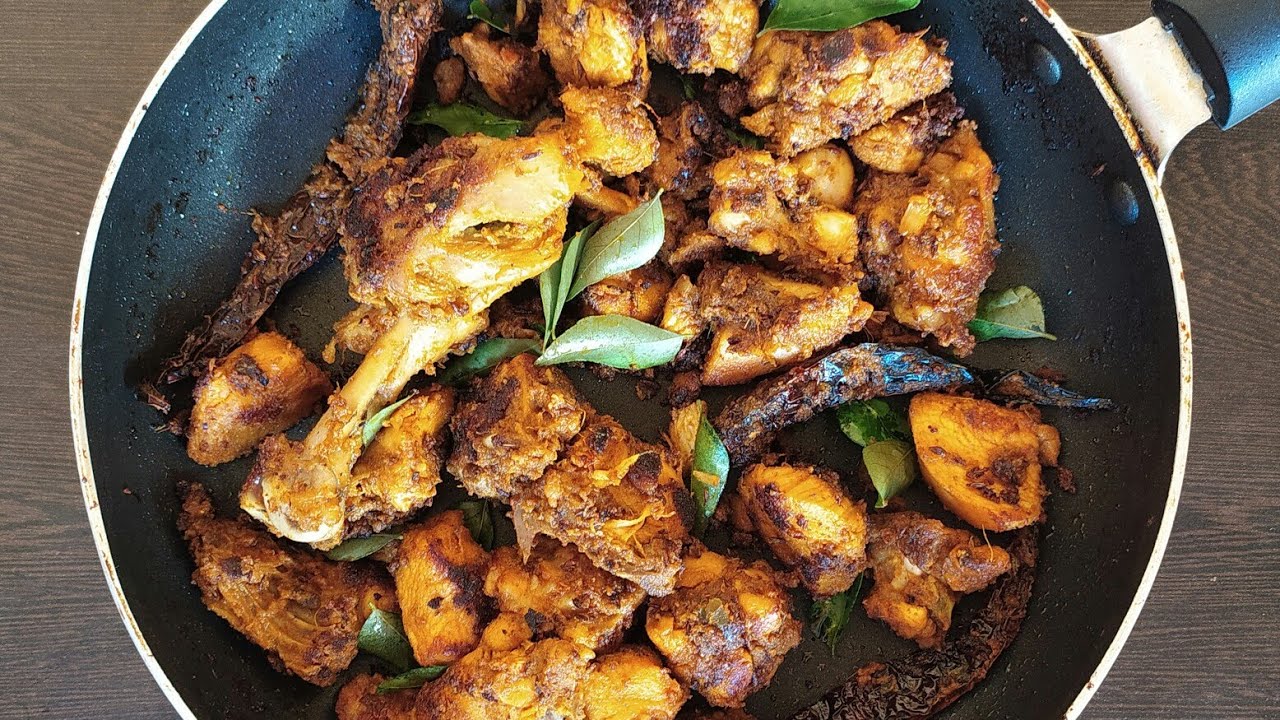 Kadai Chicken Fry || Chicken Fry Recipe || Chicken Fry - YouTube