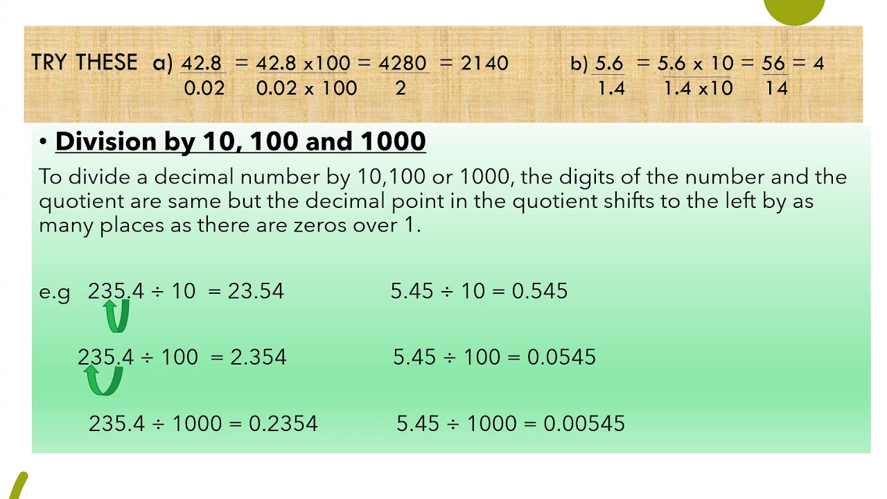 Class 7 Fractions & Decimals Part 06 - YouTube