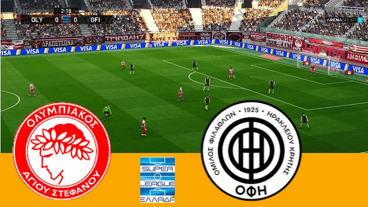 Ολυμπιακός vs ΟΦΗ | Super League Ελλάδα | PES 2021 Live - YouTube