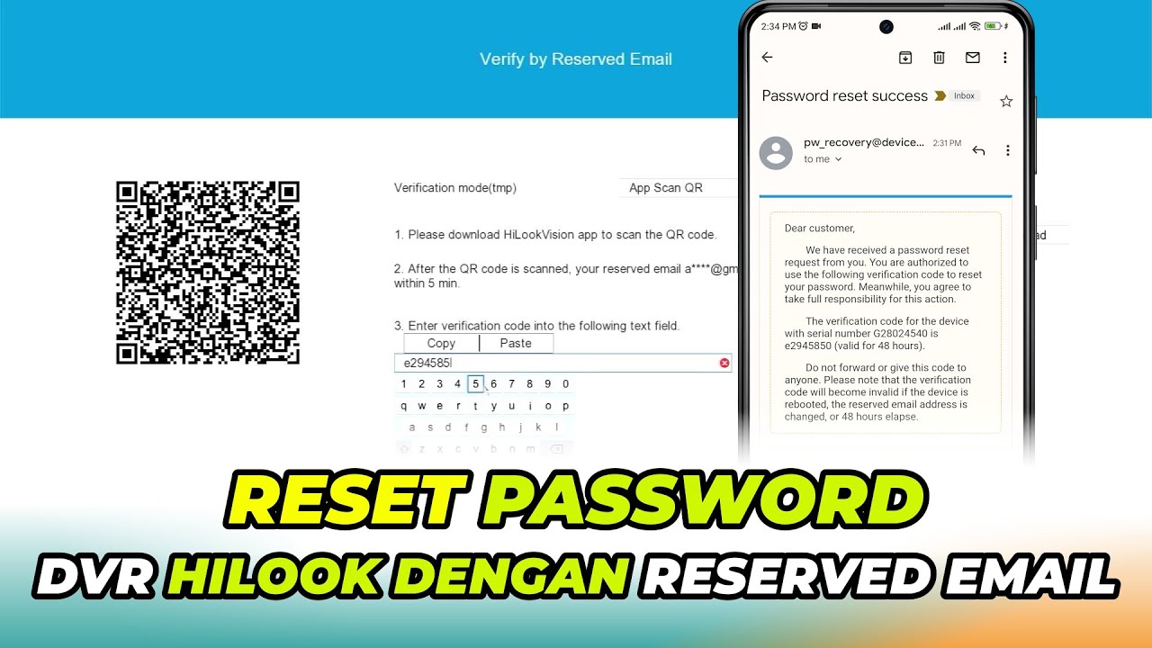 Cara Reset Password DVR Hilook | Solusi Lupa Password DVR Hilook - YouTube