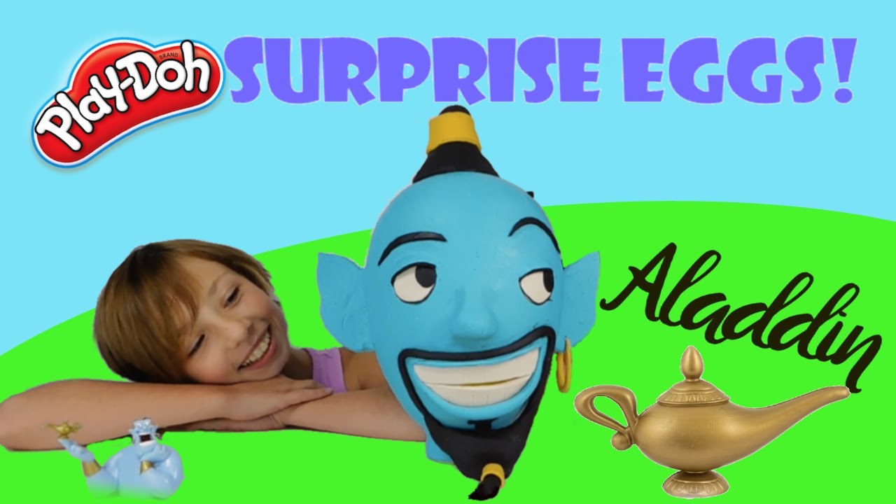 New Genie from Aladdin! Giant Genie Play-Doh Surprise Egg! - YouTube