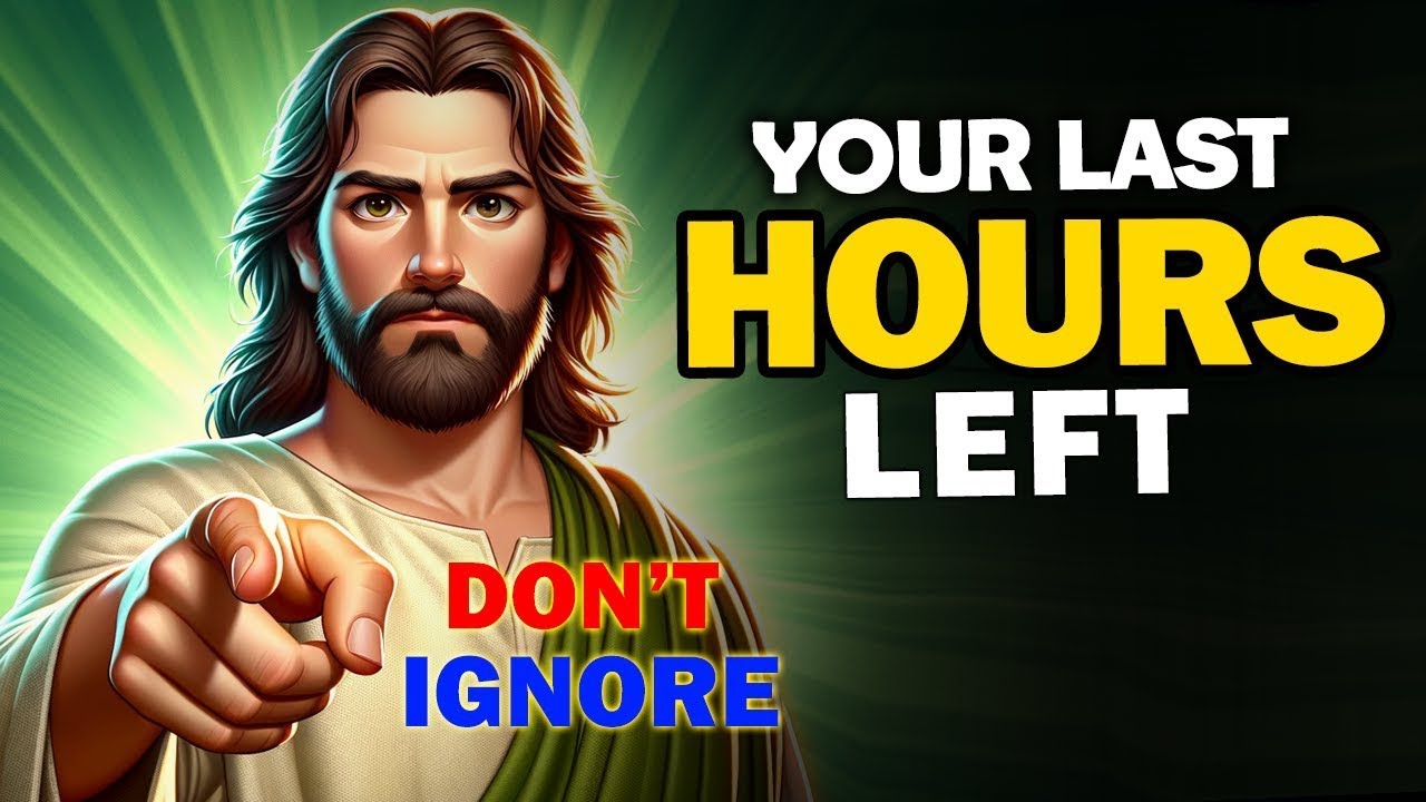 God Says: Your Last Hours Left Don't Skip | Jesus Affirmations | God ...