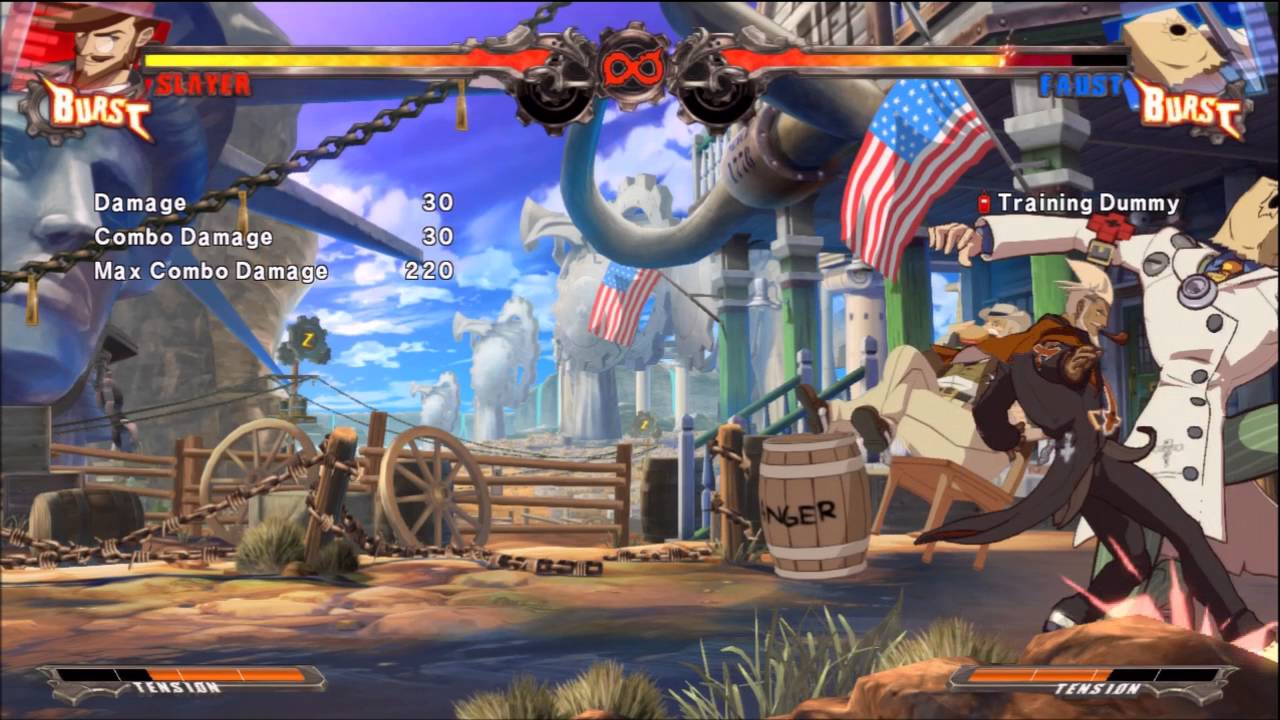 GGXrd 1.1- Slayer Knockdown Shenanigans vs. Faust - YouTube