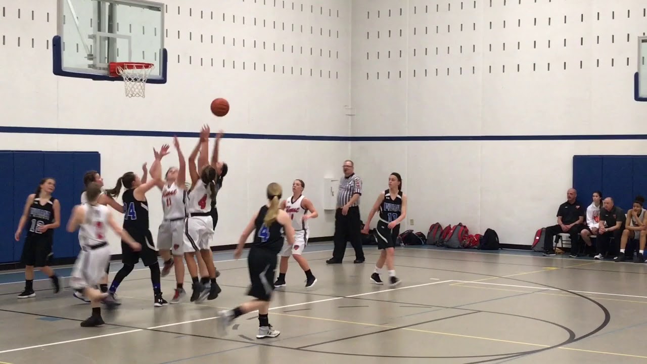 #2 Kathryn Perry driving on 3 defensive players for the score and ...