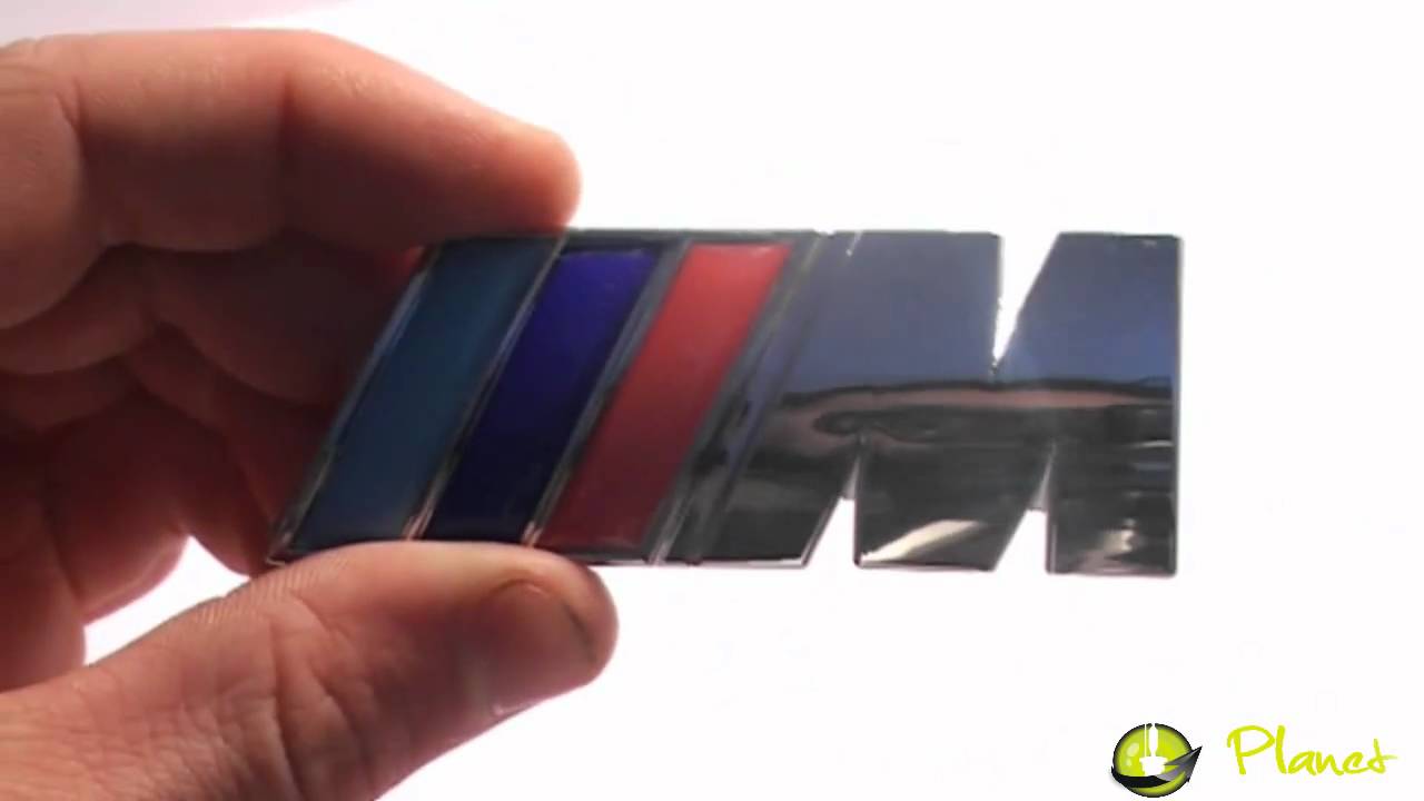 BMW M Style ///M M3 Badges Emblems Logos - YouTube