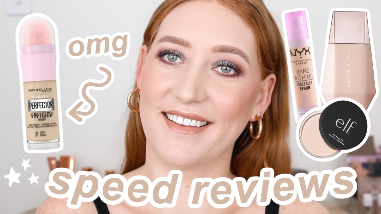 SPEED REVIEWS 💨 thoughts on new makeup I've been testing 💭 hits and ...