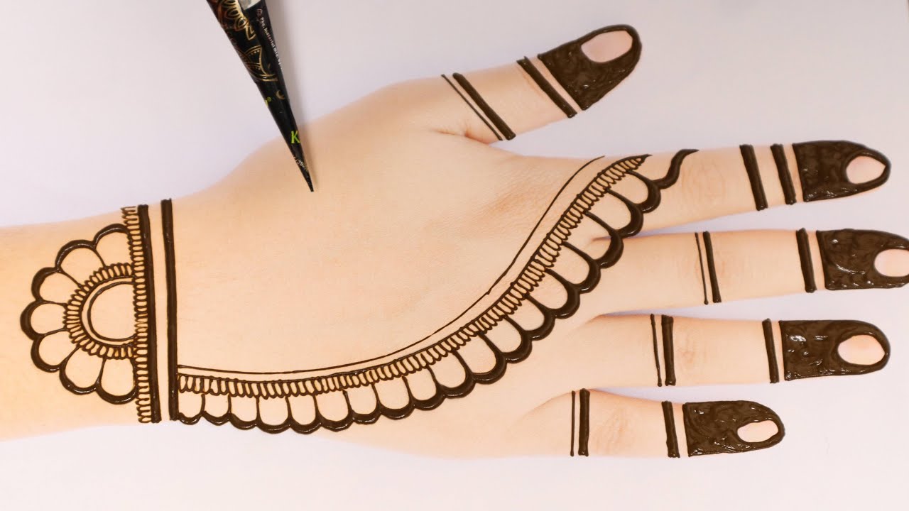 Latest back hand Beautiful mehndi design | mehndi design for beginners ...